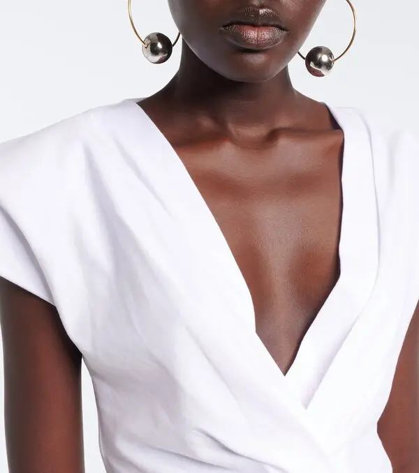 Isabel Marant Étoile Nadrine Cotton Jersey Top - White