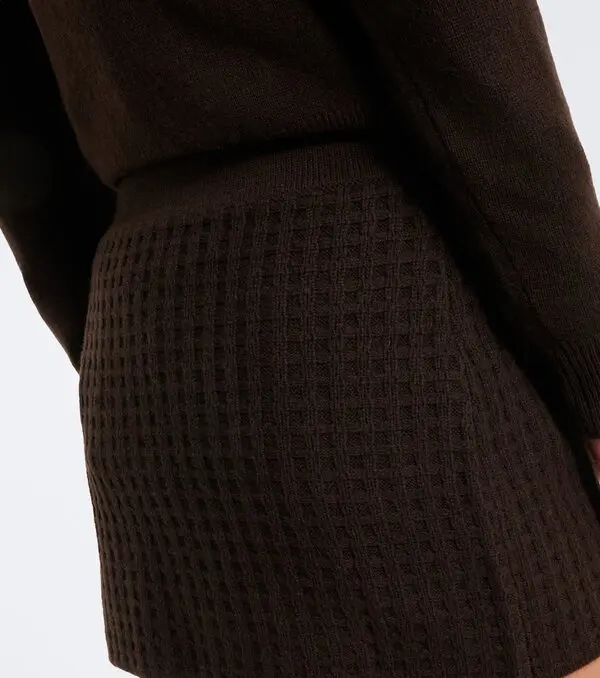 Jardin Des Orangers Wool And Cashmere Jacquard Miniskirt