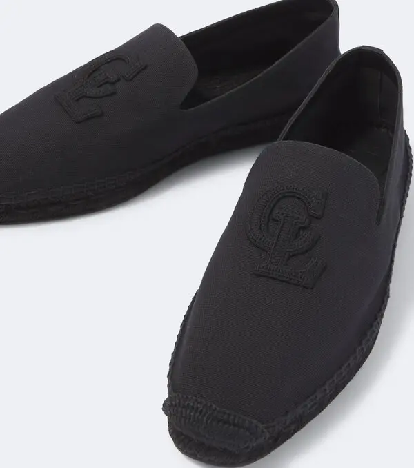 CHRISTIAN LOUBOUTIN Embroidered Canvas Espadrilles