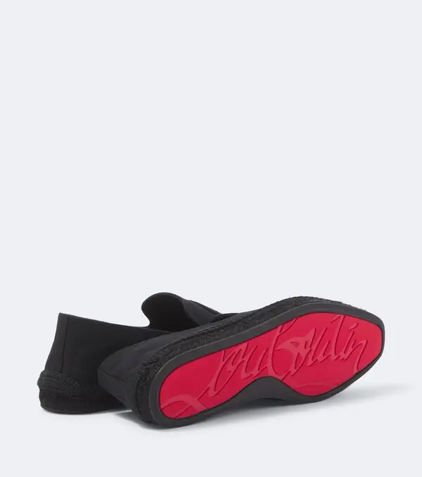 CHRISTIAN LOUBOUTIN Embroidered Canvas Espadrilles