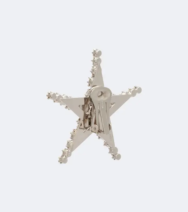 Alessandra Rich Crystal Embellished Star Earrings