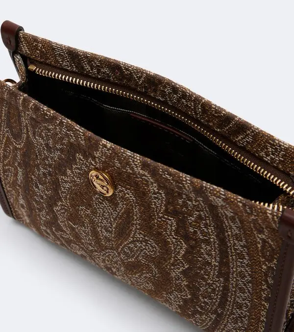 Etro Arnica Small Coated Canvas Top Handle Bag
