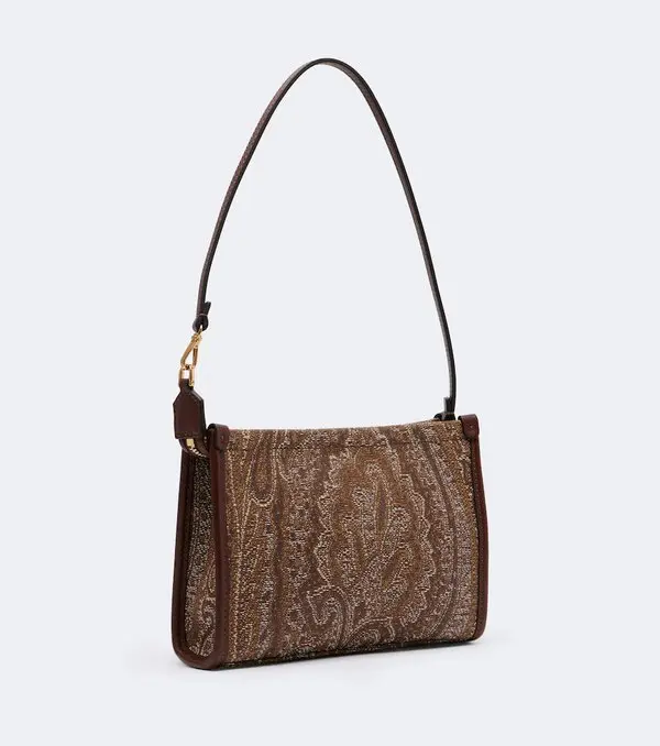 Etro Arnica Small Coated Canvas Top Handle Bag