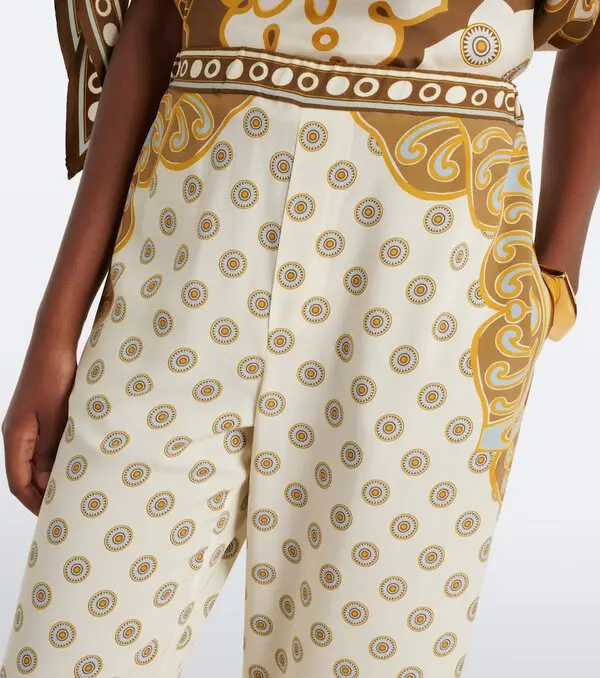 La DoubleJ Club Printed Wide-leg Pants - Multicoloured