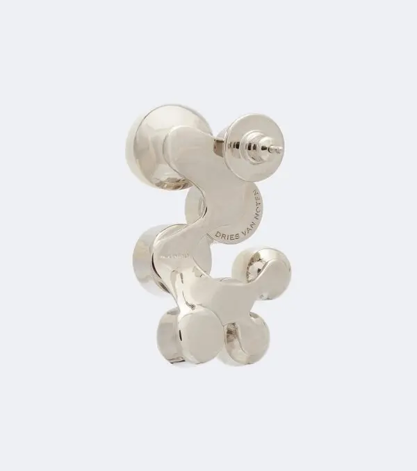 Dries Van Noten Crystal And Faux Pearl Earrings