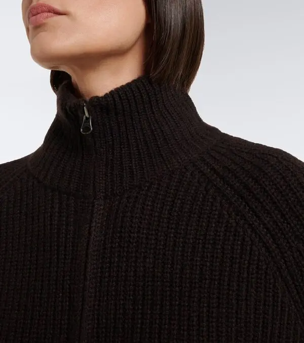 LISA YANG Sadie Cashmere Zip-up Cardigan