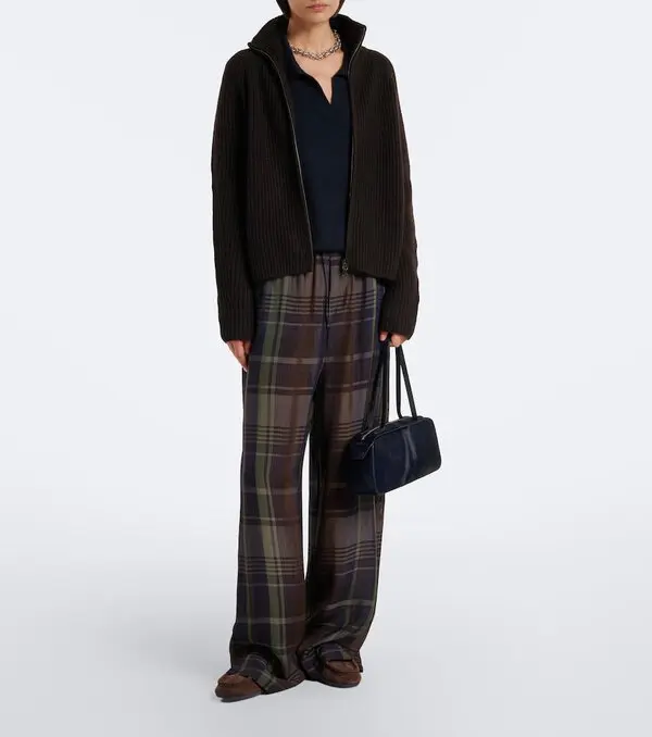 LISA YANG Sadie Cashmere Zip-up Cardigan