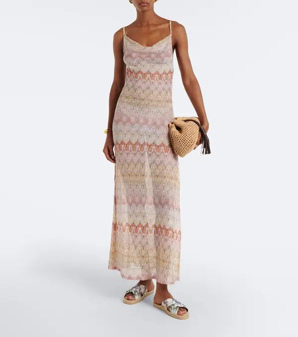 Missoni Harlow Lamé Espadrille Sandals