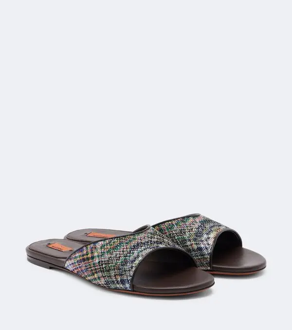 Missoni Liza Lamé Mules - Multicoloured