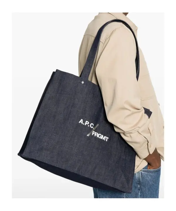 A.p.c. X Frgmt Logo Printed Shopping Bag