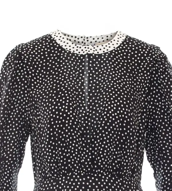 Rixo Polka Dot And Leopard Print Patchwork Maxi Dress - No
