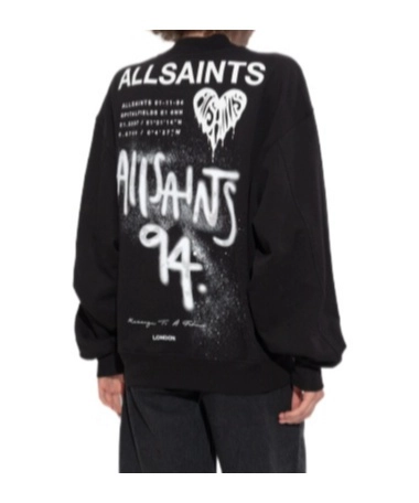 ALLSAINTS Poster Graphic Sweatshirt - Black