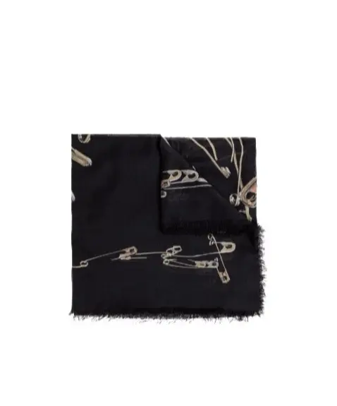 ALLSAINTS Versatile Printed Scarf - Black