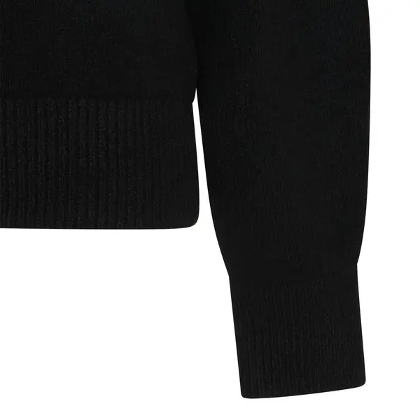 Khaite Jackson Long-sleeved Knitted Polo Shirt - Black