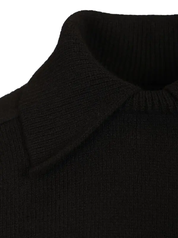Khaite Jackson Long-sleeved Knitted Polo Shirt - No