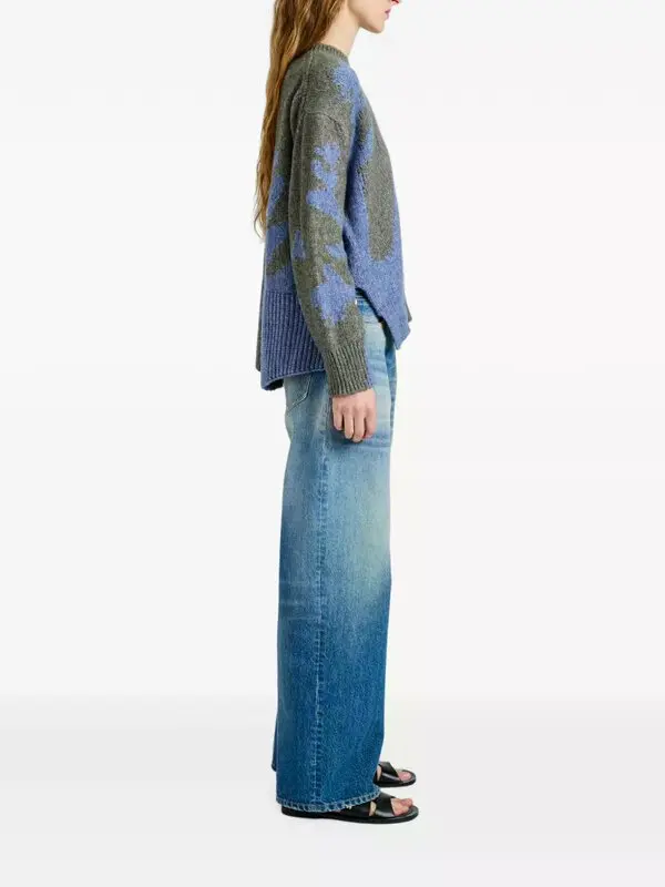 Proenza Schouler White Label Cathy Wool Knit Sweater - Grey