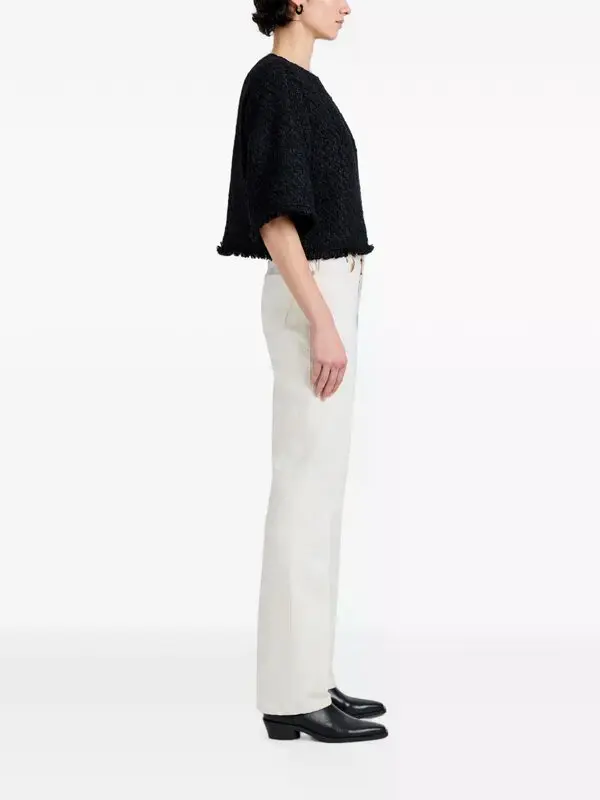 Proenza Schouler White Label Maura Basket-weave Top