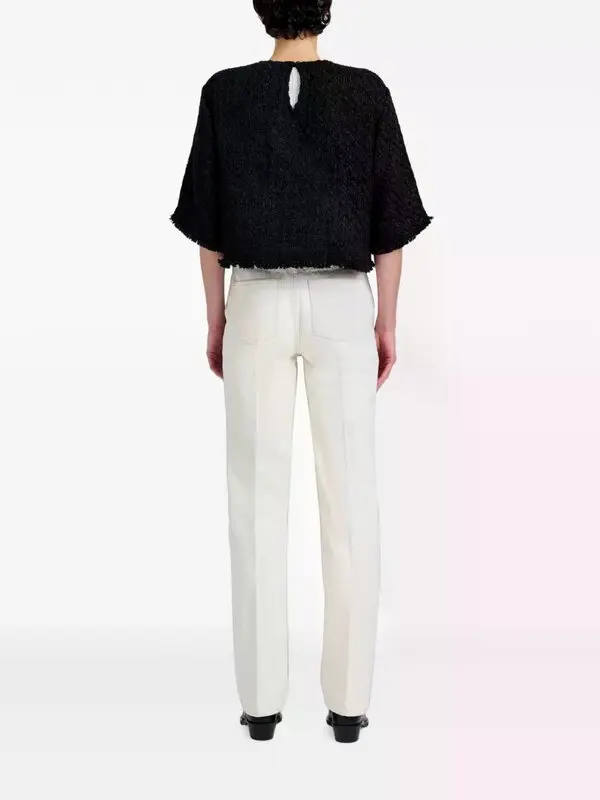 Proenza Schouler White Label Maura Basket-weave Top