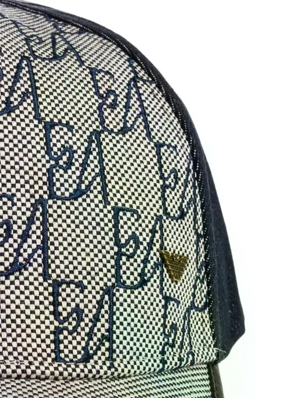 Emporio Armani Monogrammed Baseball Cap - Blue