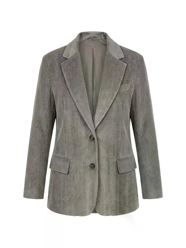 Brunello Cucinelli Single-breasted Corduroy Blazer
