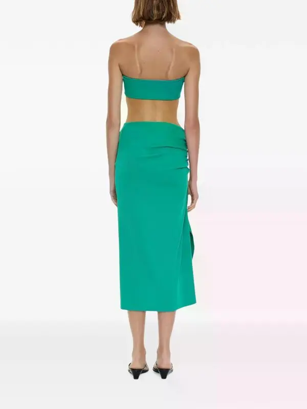 Christopher Esber Droplet Crystal-pendant Bandeau Top