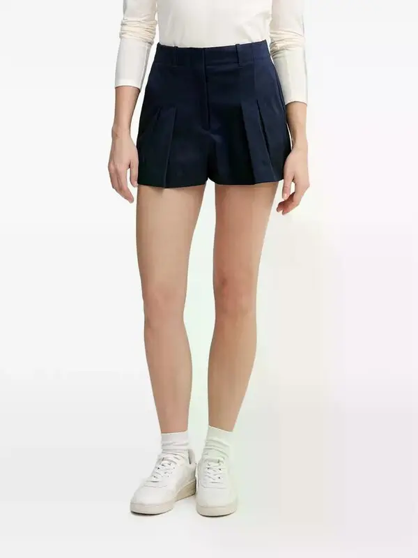 Lacoste Pleated Logo Patch Shorts