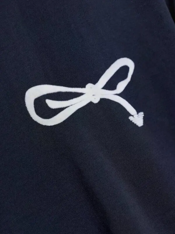 Emporio Armani Bow Detail T-shirt - Blue