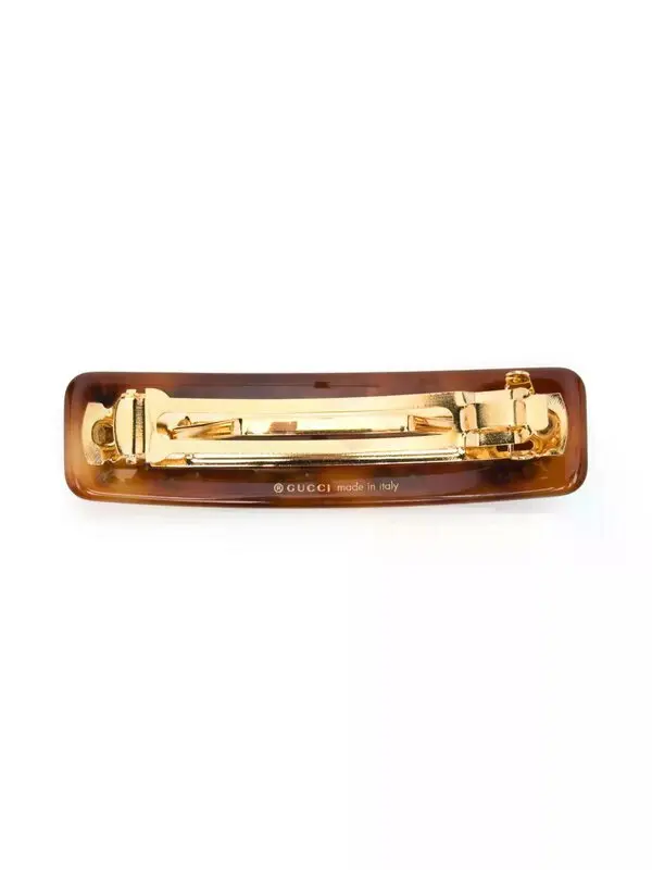 Gucci Crystal Logo Hair Clip