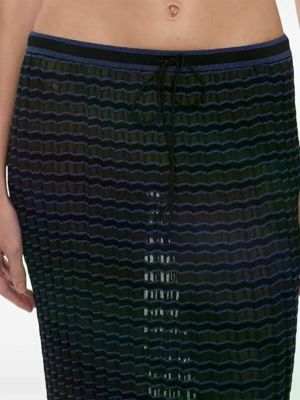 Christopher Esber Verano Striped Maxi Skirt