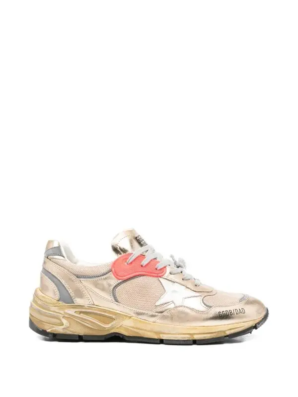 GOLDEN GOOSE Trainers Distressed "running Dad - Metallic
