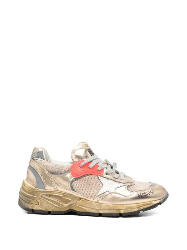 GOLDEN GOOSE Trainers Distressed Sneakers "running Dad - Metallic