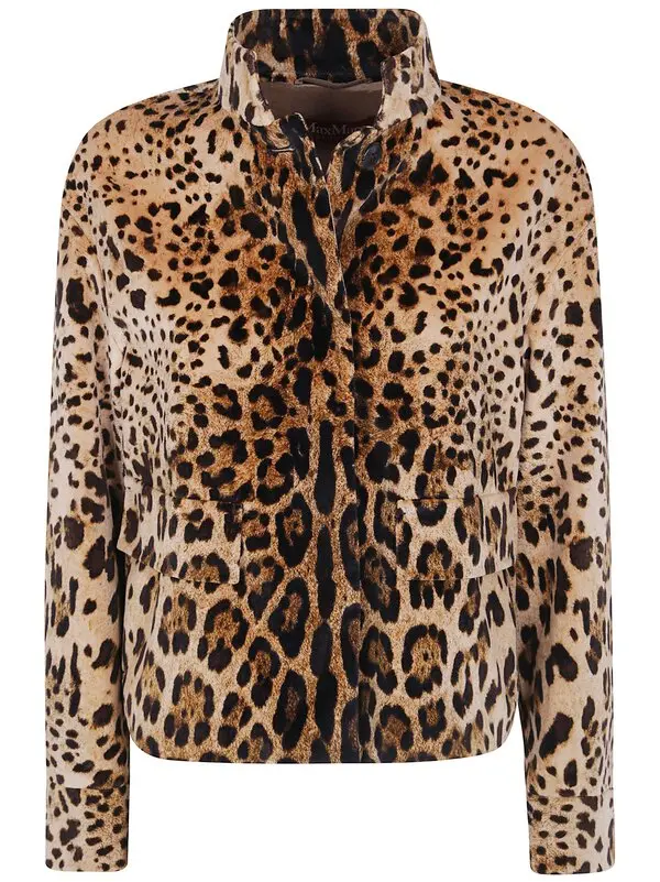 Max Mara Jacket Leopard Velvet "mst Edro