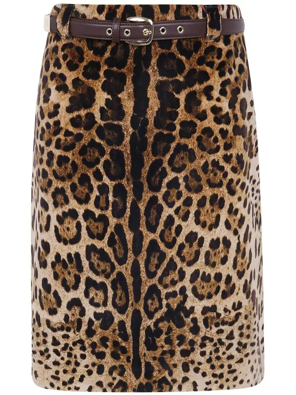 Max Mara Skirt Leopard Print "mst Falange