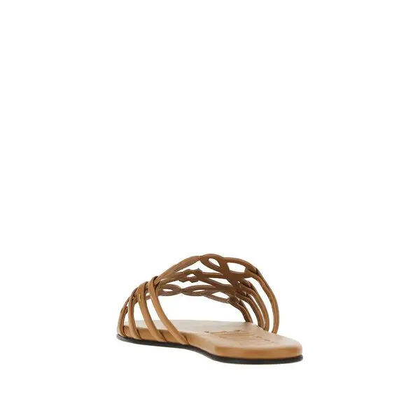 Loewe Anagram Petal Leather Slides