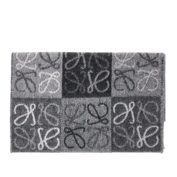 Loewe Anagram Jacquard Wool Scarf