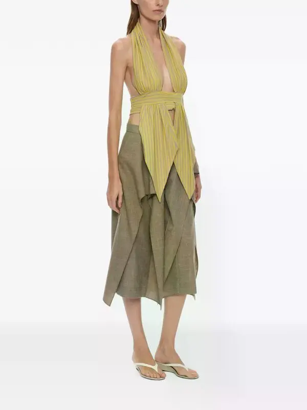 Christopher Esber Halterneck Draped Top