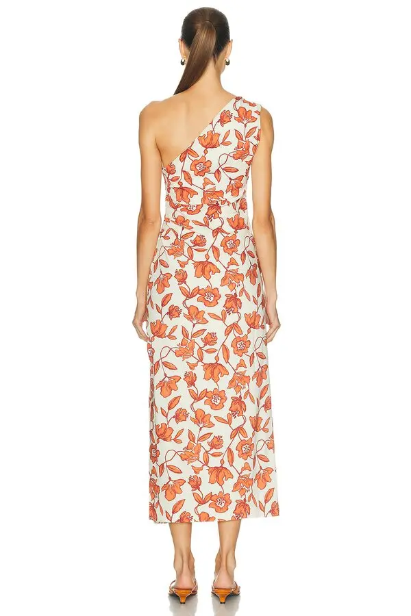 SIR. Chloe One Shoulder Midi Dress