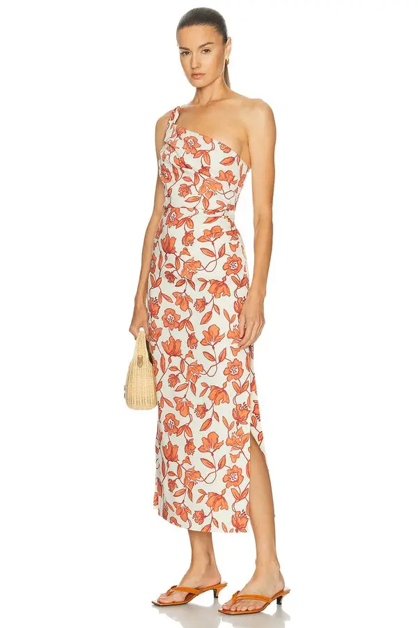 SIR. Chloe One Shoulder Midi Dress