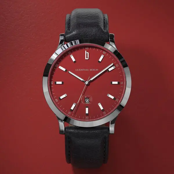 Lilienthal Berlin Huxley Ii Crimson Leather Black