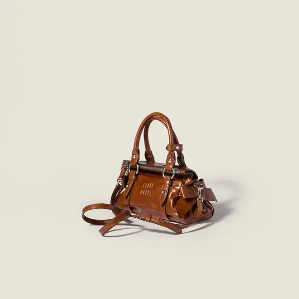 Miu Miu Shiny Leather Handbag