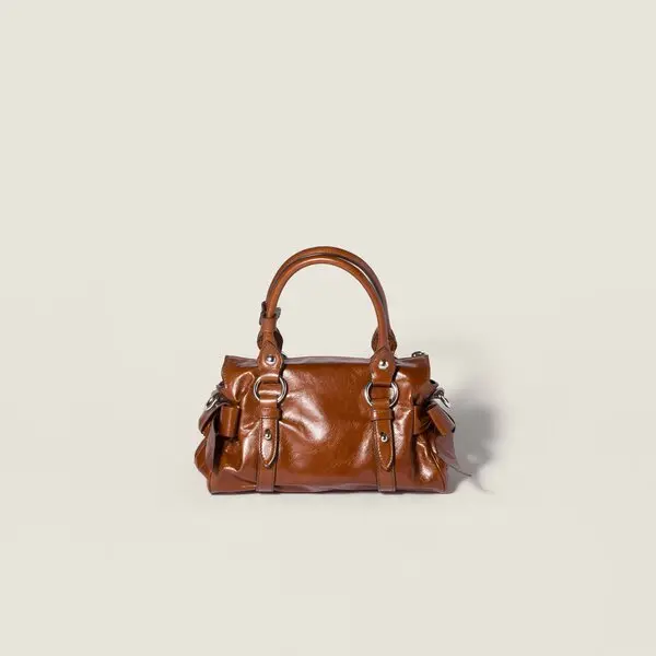 Miu Miu Shiny Leather Handbag
