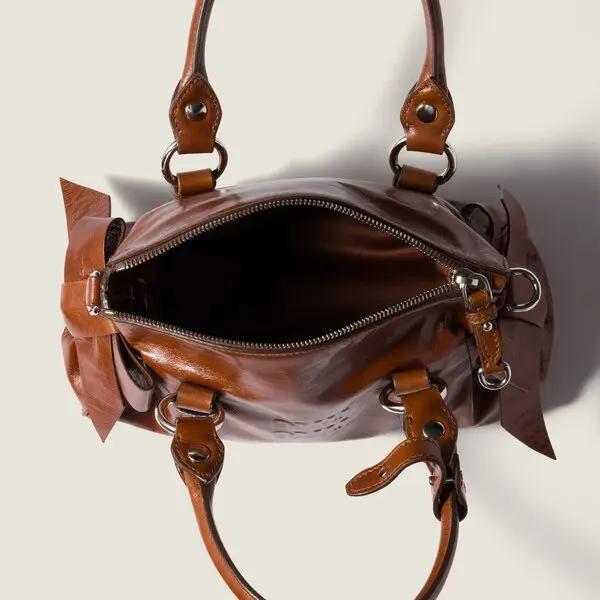 Miu Miu Shiny Leather Handbag