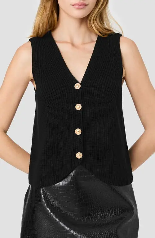 French Connection Mozart Rib V-neck Vest