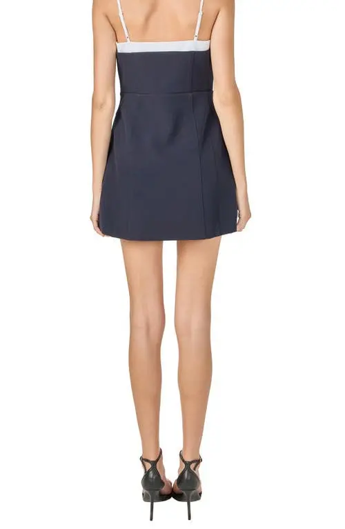 Endless Rose Sleeveless Bow Sweetheart Neck Mini Dress