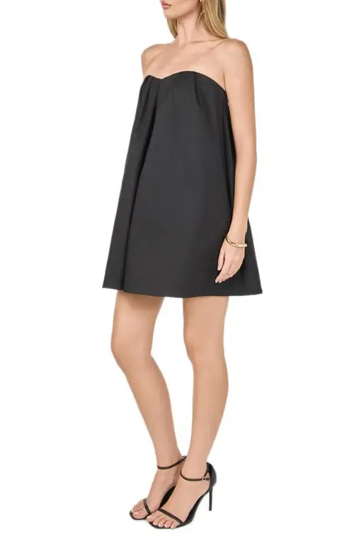 Endless Rose Pintuck Pleat Strapless Minidress