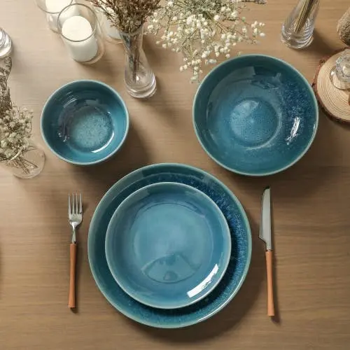 STONE + LAIN Riley 16-piece Dinnerware Set Stoneware