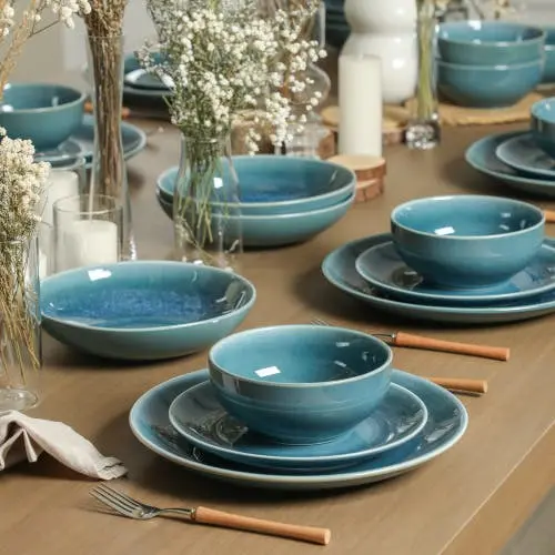 STONE + LAIN Riley 16-piece Dinnerware Set Stoneware