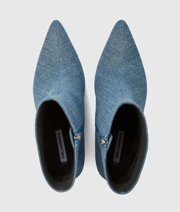 Karl Lagerfeld Waverely Denim Midi Boots