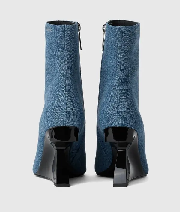 Karl Lagerfeld Waverely Denim Midi Boots