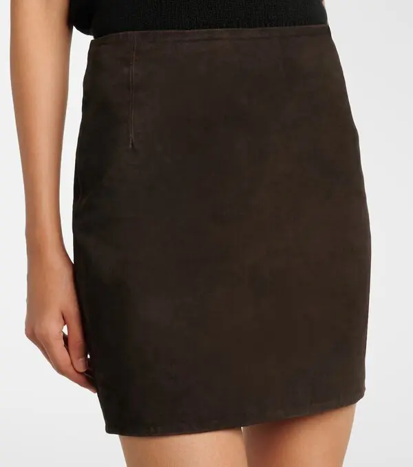 ROTATE BY BIRGER CHRISTENSEN Suede Miniskirt
